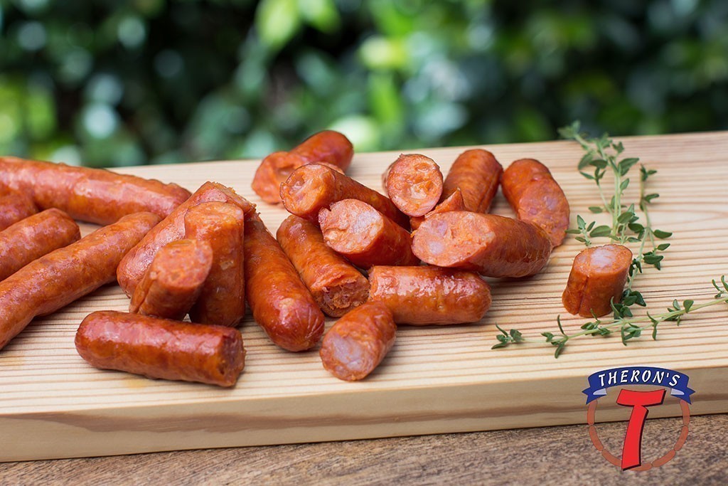 Bacon and Cheese sausages - Theron's Meat Products